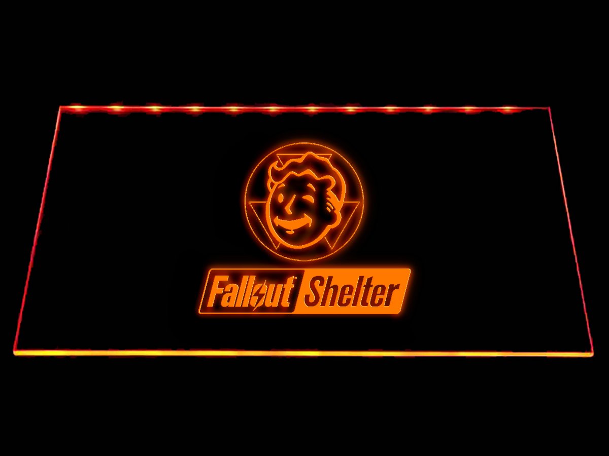 Fallout Shelter LED Neon Sign USB | The perfect gift for your room or cave